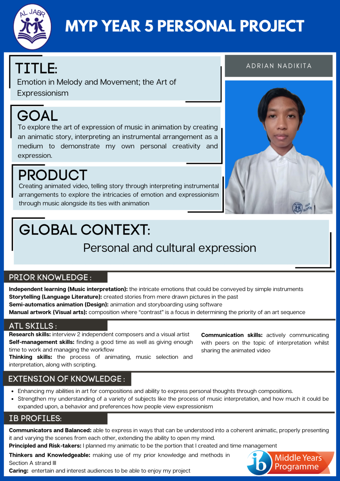 Personal Project 2020-2021 – Al Jabr Events