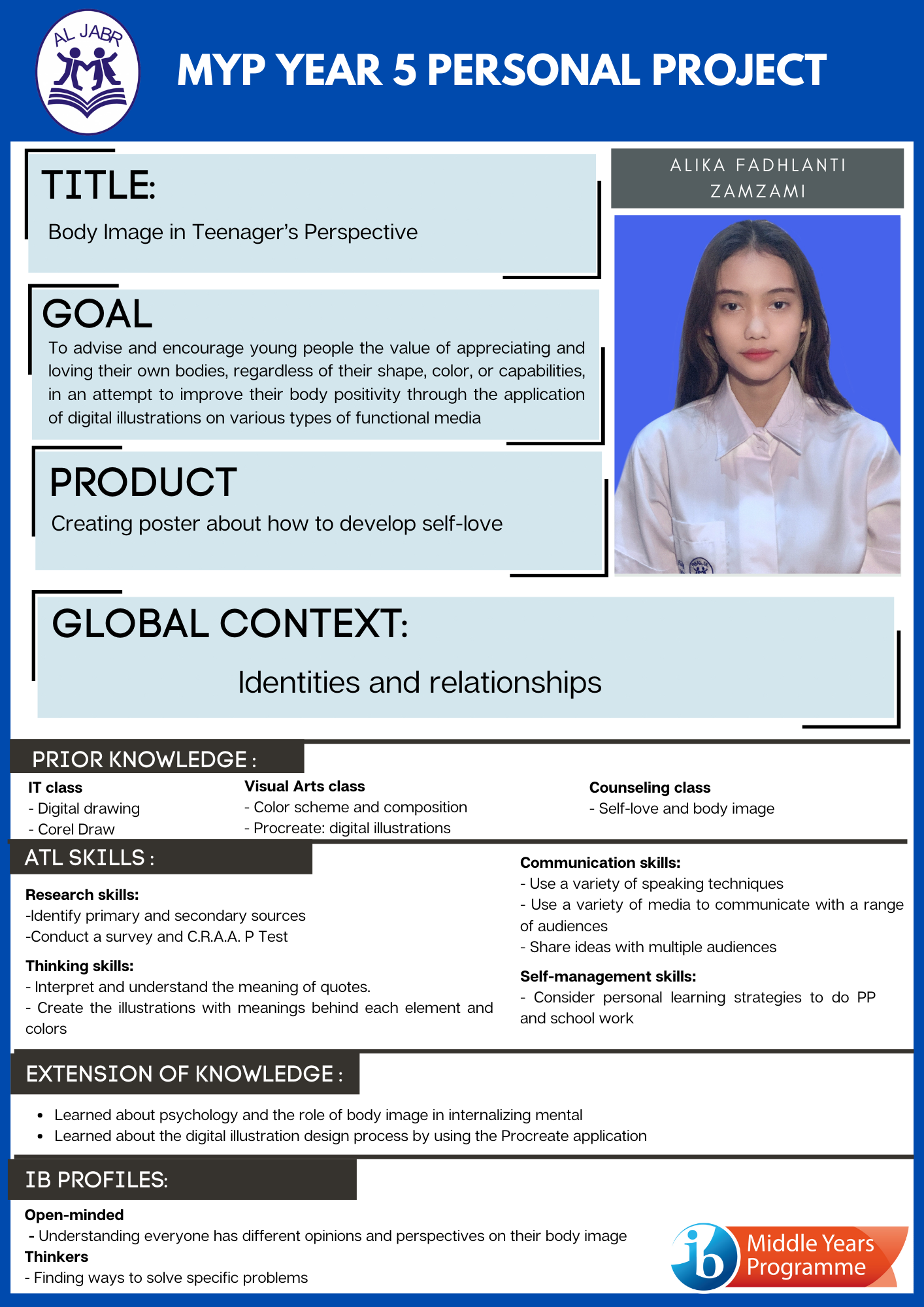 Personal Project 2020-2021 – Al Jabr Events